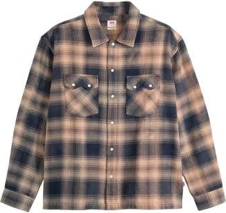 Levi's Chemise droit col classique &agrave; carreaux en coton
