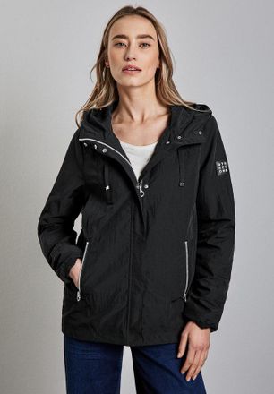 Street One Kurzjacke mit Kapuze mit Tunnelzugband