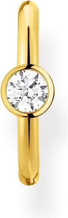 Thomas Sabo Thomas Sabo Einzel Ohrklemme weißer Stein gold vergoldetes Silber EC0018-414-14