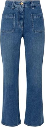 Elisabetta Franchi Femme, Jeans, Bleu, Taille: W28 Pantalon Chic pour Femmes