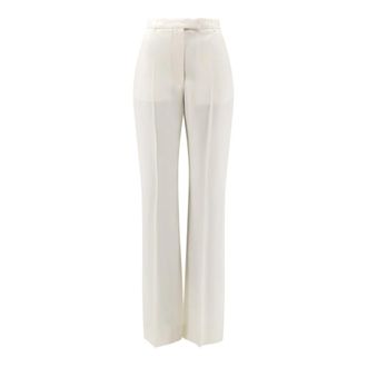 Alexander McQueen Taillierte Hose mit hohem Bund - - Trousers - Damen - Wei&szlig; - S