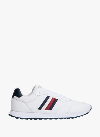 Tommy Hilfiger Baskets embl&eacute;matiques en cuir crant&eacute;es