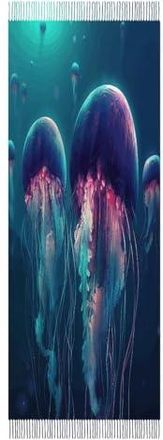 Generic Longue &Eacute;charpe Ch&acirc;le L&eacute;ger Foulard Femme Imprim&eacute; m&eacute;duse en couleur Longue Ch&acirc;le &Eacute;charpe pour Party Femmes Homme 68x196cm