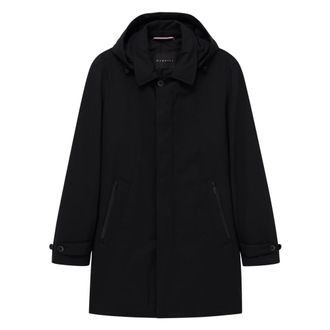 Bugatti Popeline Mantel - - Coats - Herren - Blau - M