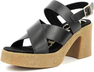 Kickers Charlotte, Sandales Femme, Noir, 40