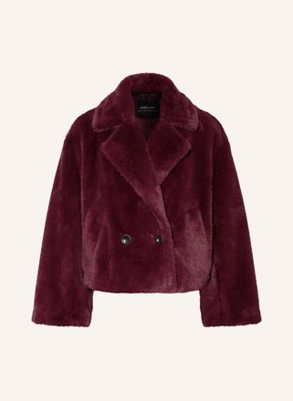 Marc Cain Kunstfell-Jacke rot