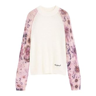 Desigual Jers Fancybotanic Pullover - - Knitwear - Damen - Wei&szlig; - L