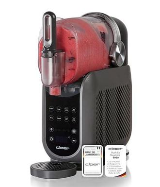 Cloer 9960 Slush Eis Maschine mit 2,5 l Volumen, 6 Programmen und 12h K&uuml;hldauer, K&uuml;chenmaschine mit Touch-Bedienung f&uuml;r Slush Ice, Frozen Cocktails, Milchsh