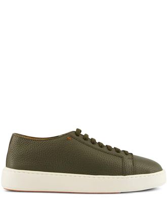 Santoni baskets à lacets - Vert