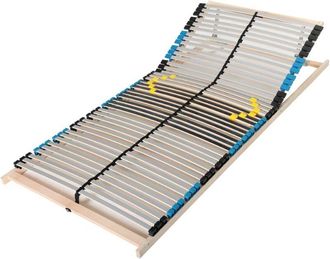 Sleepneo Ergonomischer 7 Zonen Lattenrost 140x200, Kopfteil mehrfach verstellbar, 42 Latten, Buchenholz, Made in Germany, Traglast bis zu 150Kg, Selbstmontage