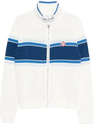 Casablanca Homme, Vestes, Multicolore, Taille: M Mesh Stripe Track Jacket