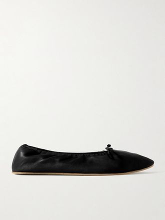 The Row Ballerines En Cuir - Noir