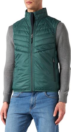 s.Oliver Mens 130.12.201.16.155.2109218 Weste &auml;rmellos, Khaki/Oliv, XXL