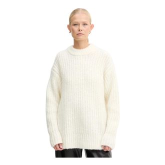 Michael Kors Femme, Pulls, Beige, Taille: 38 FR Pull en maille textur&eacute;e