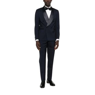 Manuel Ritz Homme, Costumes, Bleu, Taille: XL Double-breasted Jacket