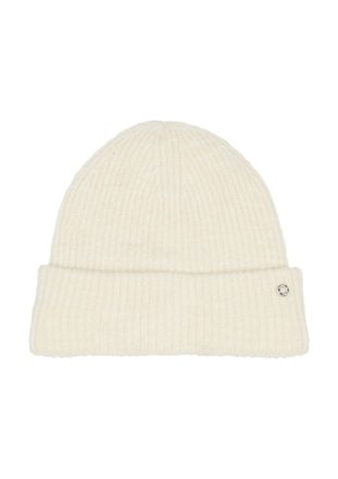 s.Oliver Beanie mit Umschlag und Logo-Detail