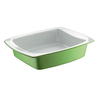 Berndes 54044 Auflaufform, Keramik beschichtet, Gr&uuml;n, 37 x 29 cmhellgr&uuml;n/wei&szlig;