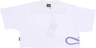 PROPAGANDA Femme, Tops, Blanc, Taille: 42 FR W Logo Vertical Tee