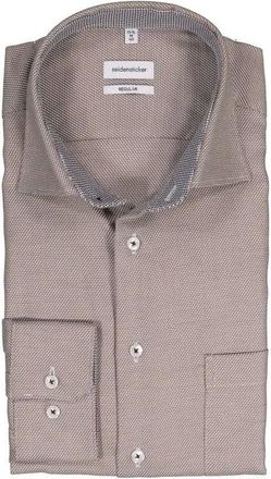 Seidensticker Seidensticker Herren Hemden braun Baumwolle