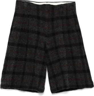 Comme Des Garçons Shorts mit Karomuster - Grau
