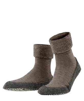 Falke Cosyshoe M Hp laine picots sur la semelle 1 paire, Chaussettes Chaussons Homme, Marron Porto Melange 5201, 37/38 EU
