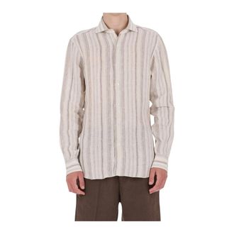 Barba Camicia in lino riga special Dandylife - - Shirts - Herren - Mehrfarbig - L