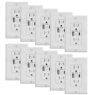 Valiclud 10 St&uuml;ck Realistische Steckdosen Schreckaufkleber 7x11,43cm Selbstklebend Vielseitig f&uuml;r W&auml;nde und Glatte Oberfl&auml;chen Spa&szlig;ige Streichaufkleber f&uuml;r Hal