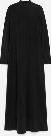 Arket Maxikleid Mit Stretch -Schwarz