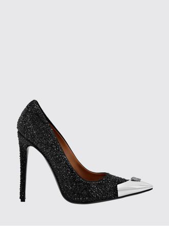 Philipp Plein Escarpins en cuir avec cristaux et application Skull