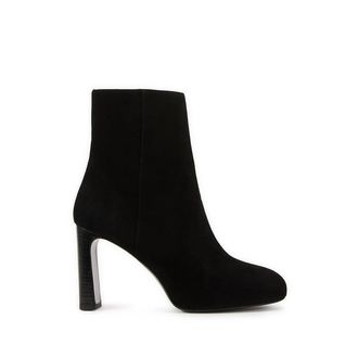 Stuart Weitzman Bottine Babette &agrave; plateforme en cuir su&eacute;d&eacute;
