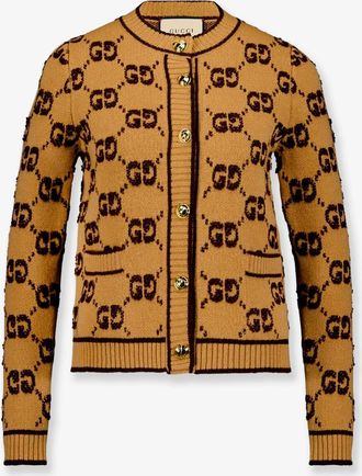 Gucci Wool cardigan with GG inlay - GUCCI - gender_Woman
