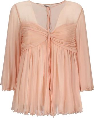 Chlo&eacute; Femme, Blouses et Chemises, Rose, Taille: 36 FR Accessoire de Mode Ht27 &Eacute;l&eacute;gant