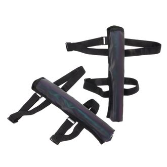 Cabilock 2 Stück Reflektierende Faltbare Tai Chi Fächer Tasche mit Tragegurt Tragbare Handventilator Aufbewahrungstasche für Damen Praktischer Organizer für Ou