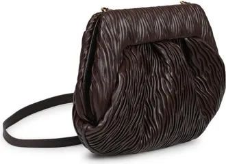 Themoir&egrave; Womens Clutch Bag Bios Brown Apple Fiber