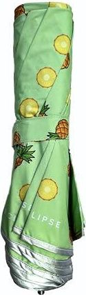 Eclipse Parasol Pliable voyage parfait pour moto, sac &agrave; dos, valise... 1KG, 39CM ferm&eacute;- 134 &Oslash;, UPF 30 (Vert clair)
