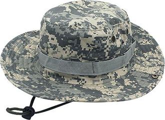 Generic Chapeau de pêcheur de randonnée en plein air chapeau de pêcheur décontracté Jungle chapeau à bord rond pour homme et femme Chapeaux de randonnée A cha