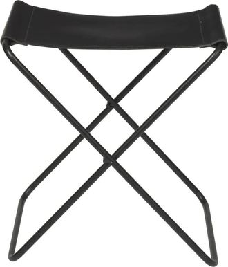 Broste Copenhagen Tabouret pliant en cuir Nola Broste Copenhagen