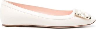 Roger Vivier Ballerinas - Flat Shoes White - Gr. 35,5 (EU) - in Wei&szlig; - f&uuml;r Damen