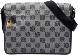 Loewe Sac bandouli&egrave;re en toile enduite Pre-owned - Femme - Pre-owned - Gris - Taille: ONE Size