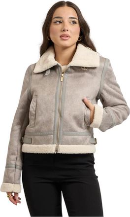 Yes-Zee YES Zee, Femme, Vestes, Gris, Taille: 36 FR Veste Mod&egrave;le Teddy
