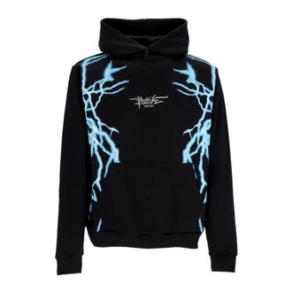Phobia Archive Lateral Lightning Print Hoodie - - Sweatshirts & Hoodies - Herren - Schwarzk - XL