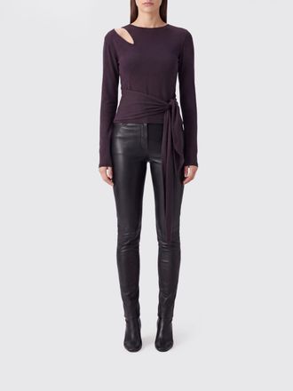 Federica Tosi Pull slim fit en viscose &agrave; manches longues avec d&eacute;tails cut-out
