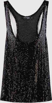 Jeanne Vouland Débardeur Léo Sequin Noir