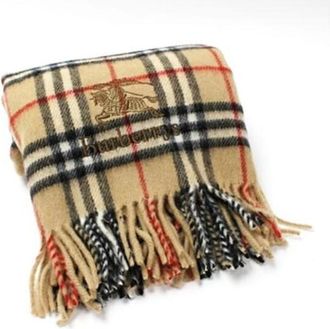 Burberry unisex, Pre-owned, Beige, Taille: ONE Size Foulard en tissu Pre-owned