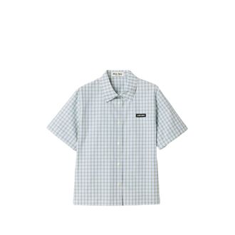Miu Miu Checked Poplin Shirt