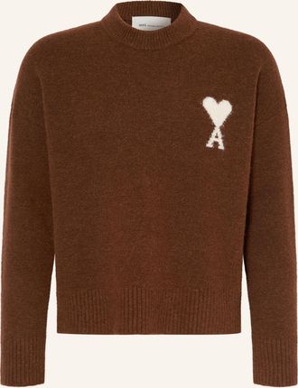 Ami Pullover Mit Alpaka braun