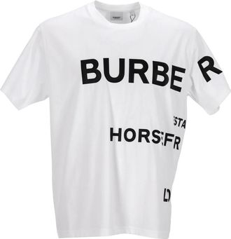 Burberry Homme, Tops, Blanc, Taille: L Harlford T-shirt