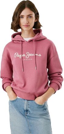 Pepe Jeans London Damen Baddy Hoodie Sweatshirt, Pink (Sate Rose PINK), XS, Rosa (Schieferrosa), XS