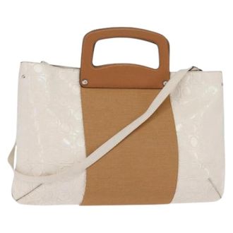 Ferragamo Pre-owned Leder-Tragetasche - - Pre-owned - Damen - Wei&szlig; - ONE SIZE