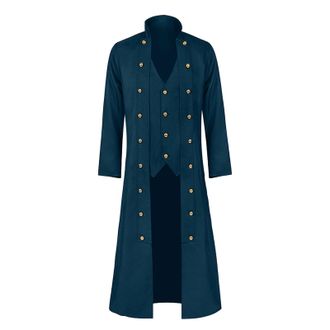 Generic Steampunk Herren Frack Jacke M&auml;nnerkost&uuml;me Karneval Mittelalter Viktorianischen Palast Vintage Uniform Halloween Kost&uuml;m Karneval Party Cosplay Kleidun